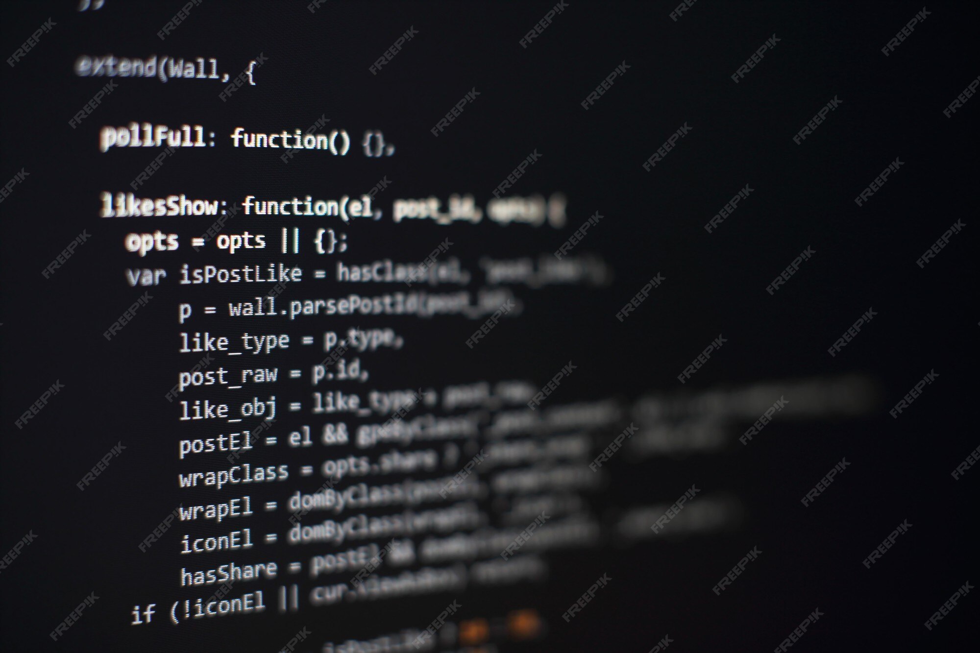 Premium Photo | Software developer programming code. Abstract computer ...