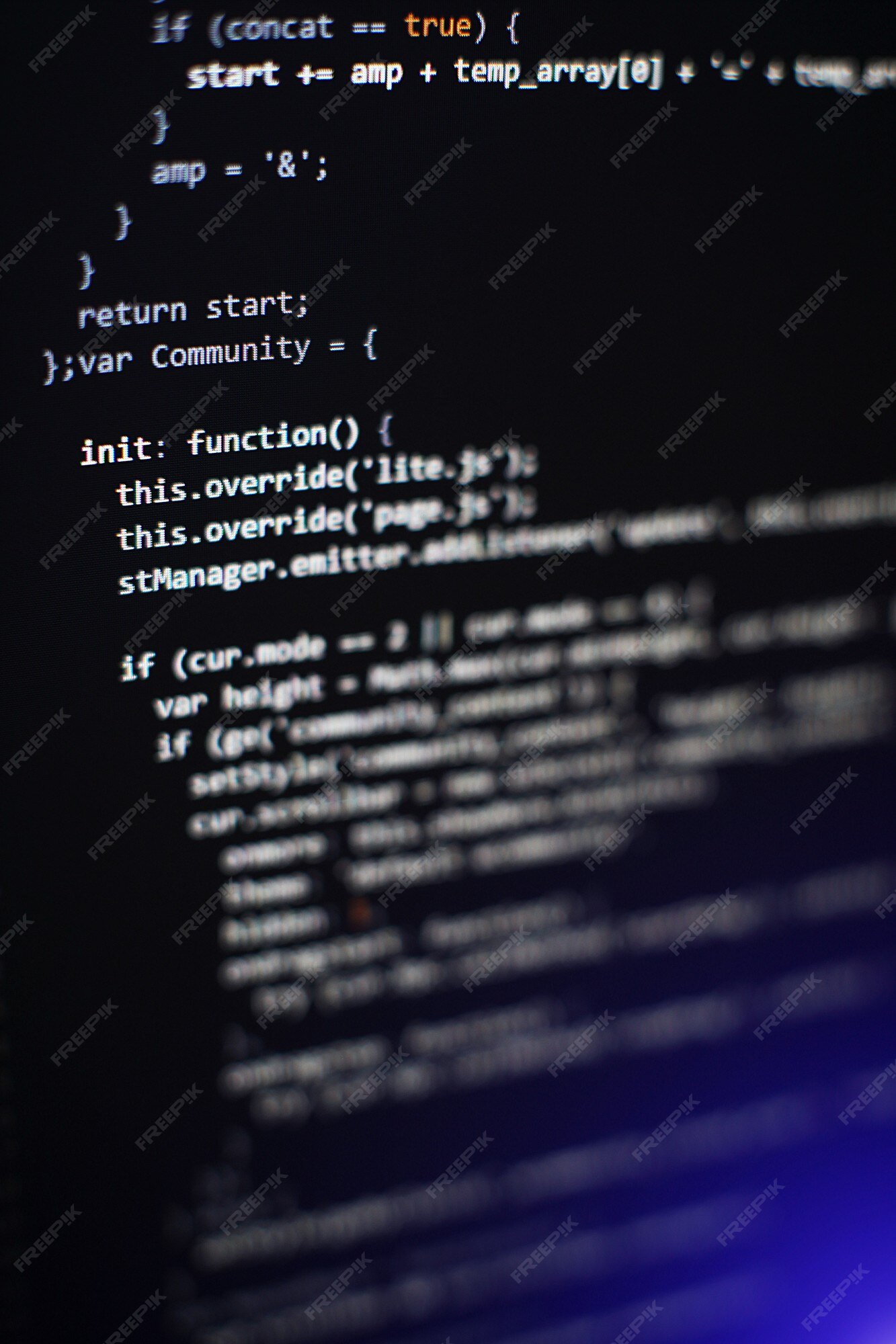 Premium Photo Software Developer Programming Code Abstract Computer