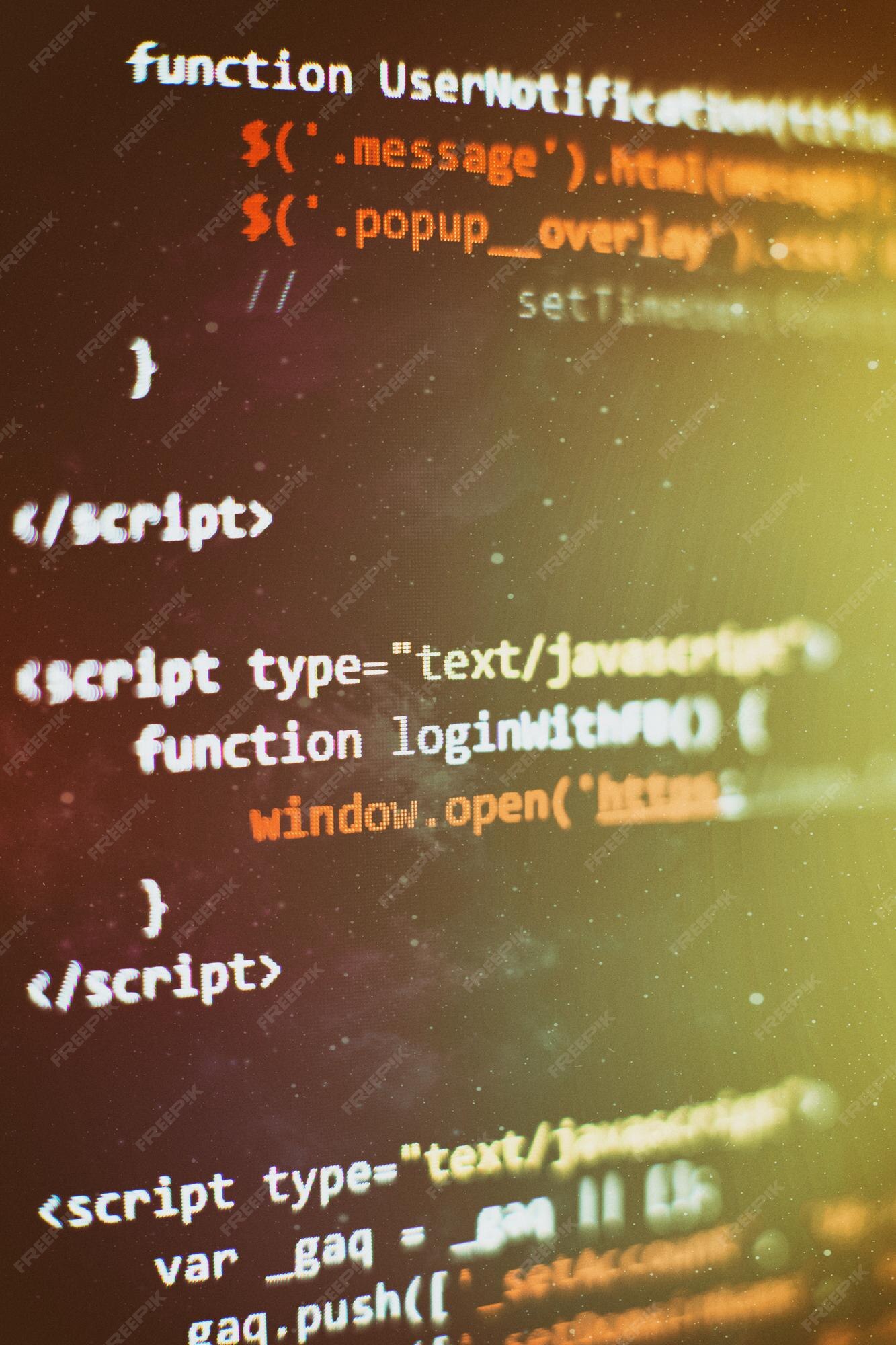 Premium Photo | Software developer programming code. Abstract computer script code. Selective focus