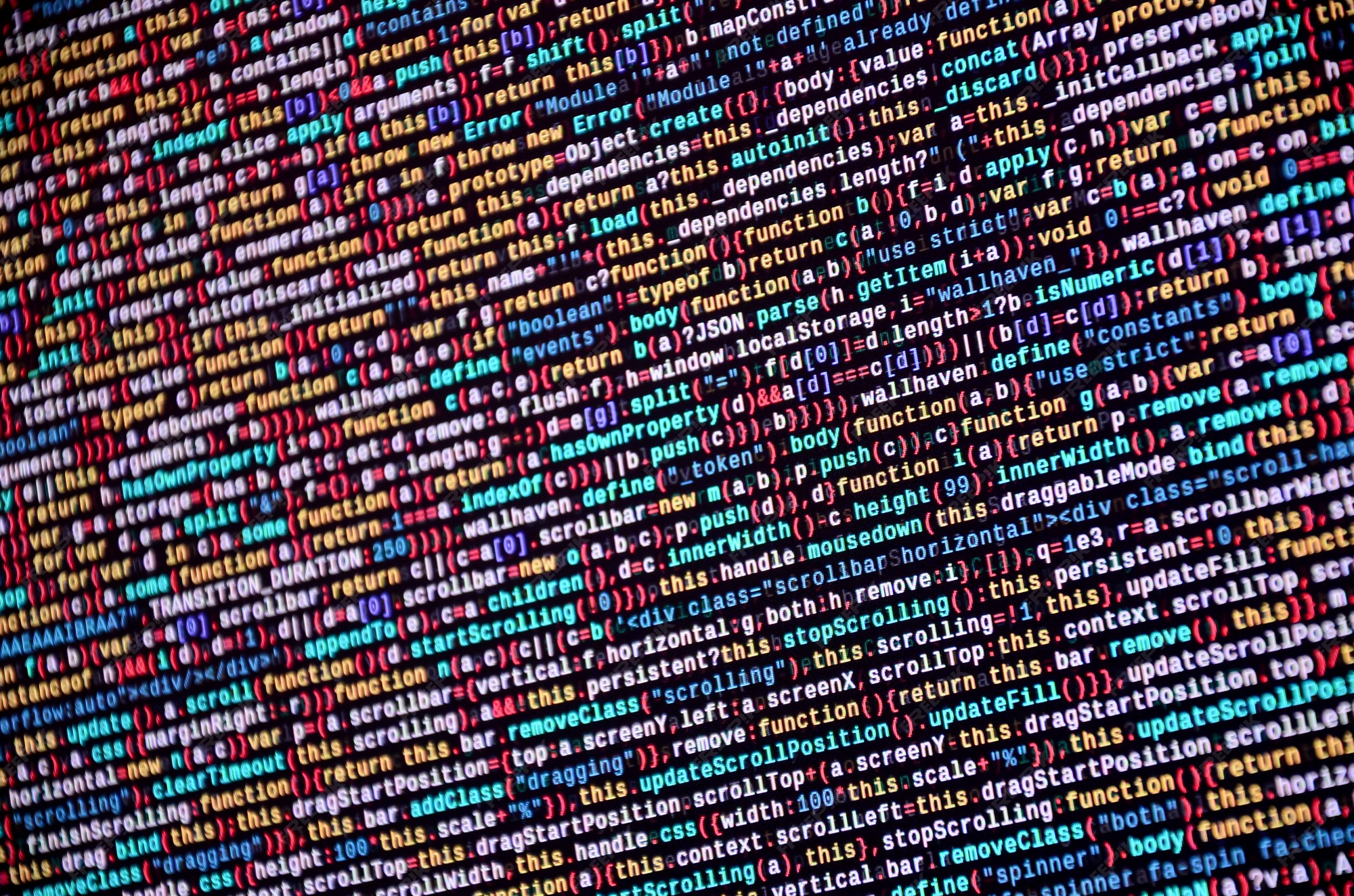 Premium Photo | Software developer programming code on computer ...