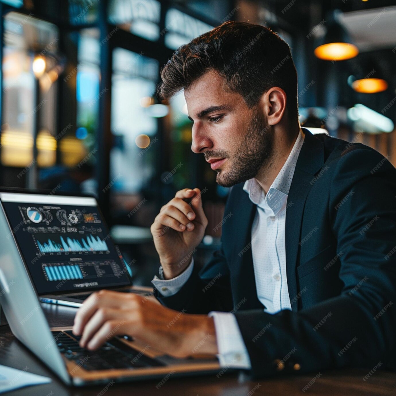 Premium Photo | Software developers team discussing algorithms on computer screen