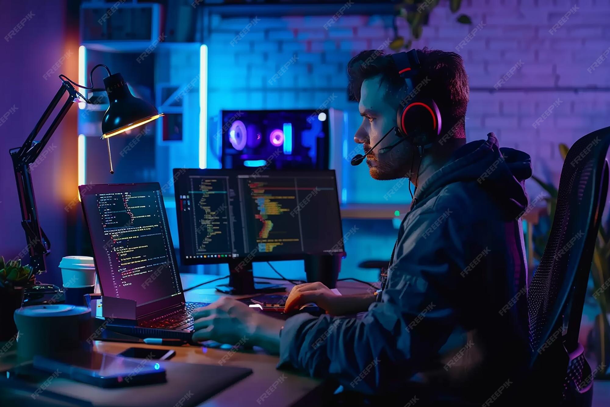 Software Developing Programming And Coding Technologies Website Design Cyber Space Concept