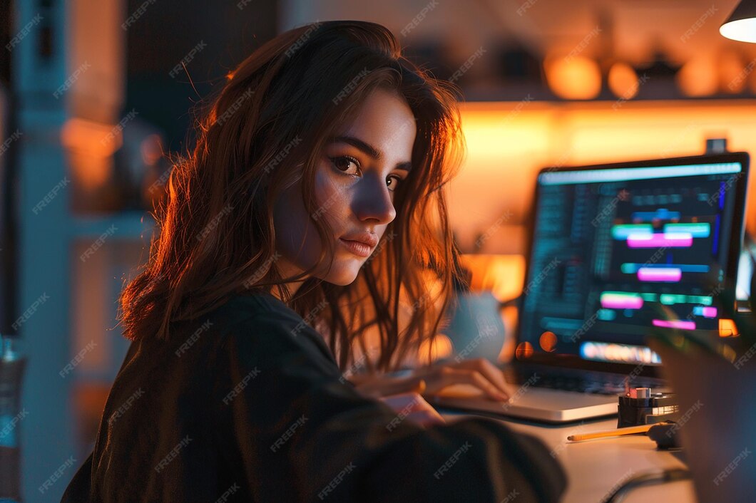 Software Developing programming and coding technologies Website design Cyber space concept ...