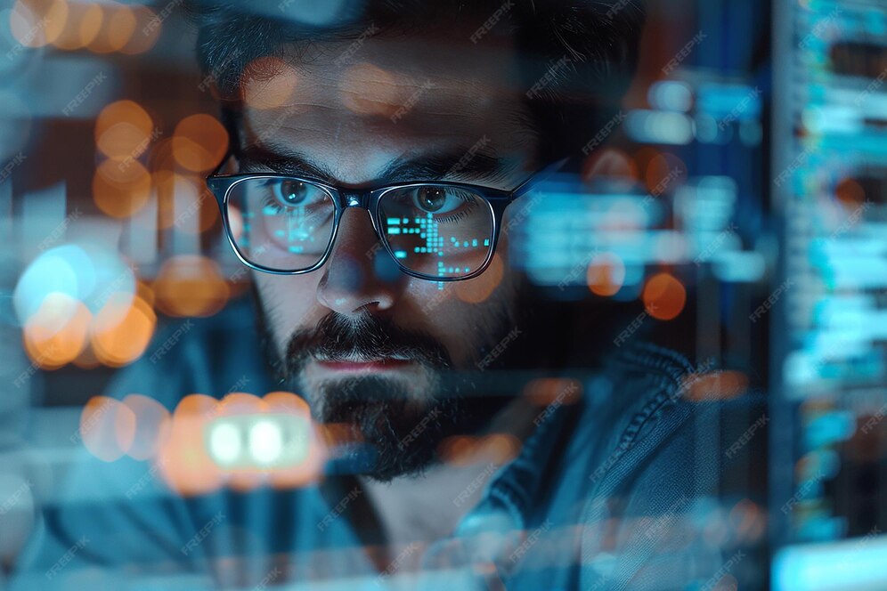 Software Developing programming and coding technologies Website design Cyber space concept ...