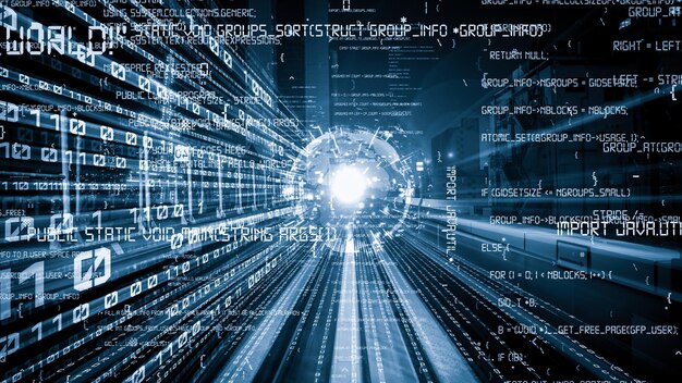 Premium Photo | Software development application programming code and tacit computer coding