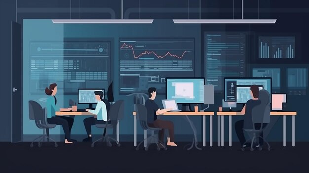 Premium AI Image | Software development backend data analysis Premium AI Image | Software development backend data analysis