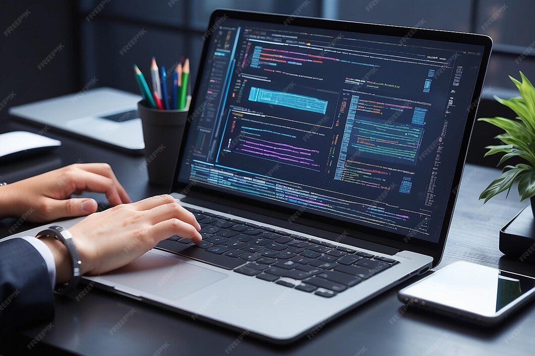 Premium Photo Software Development Coding Process Concept Programming Testing Cross Platform Code