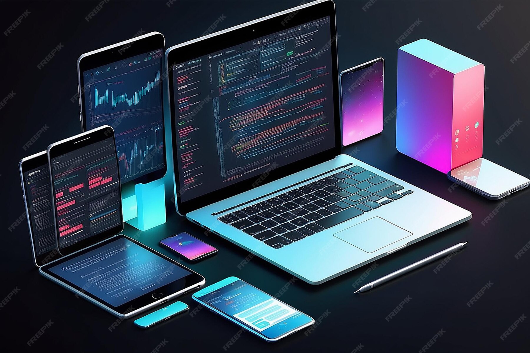 Premium Photo | Software development coding process concept Programming ...