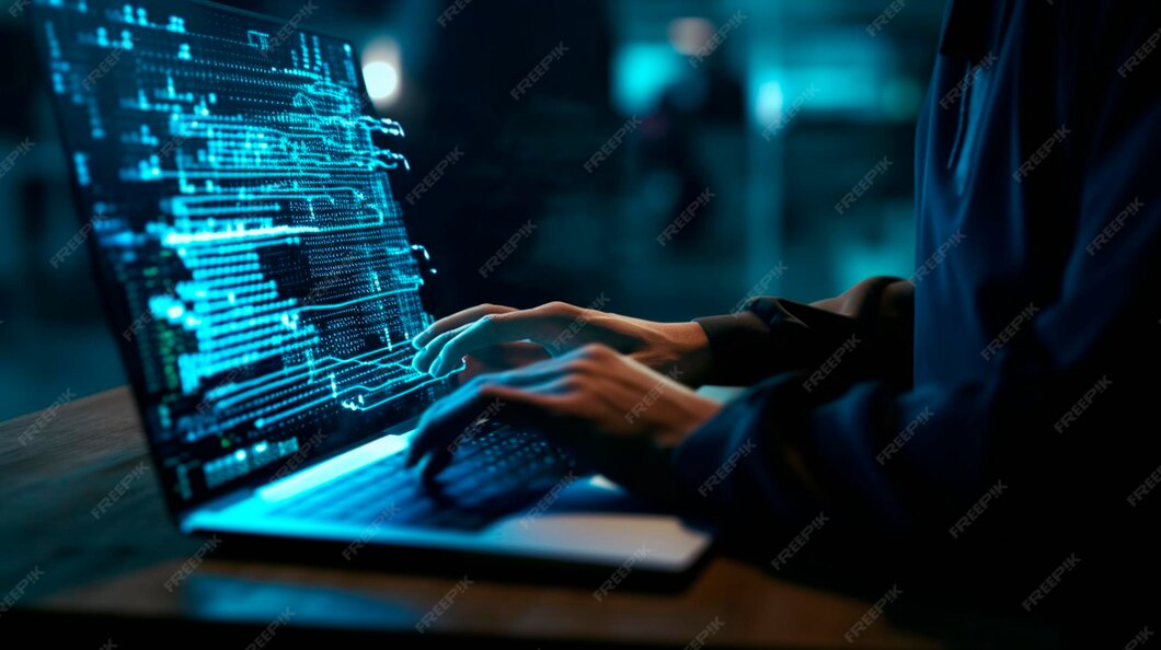 Premium Ai Image Software Development Concept Coding Programmer