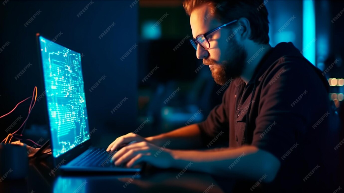 Premium Photo | Software development concept coding programmer software engineer working on ...