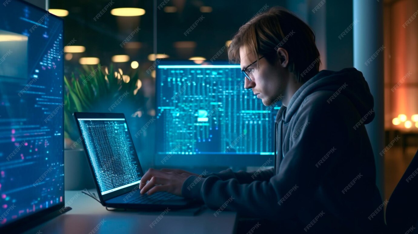 Premium Photo | Software development concept Coding programmer software ...