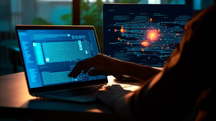 Premium Photo | Software development concept Coding programmer software ...