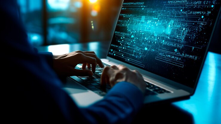 Premium Photo | Software development concept Coding programmer software ...