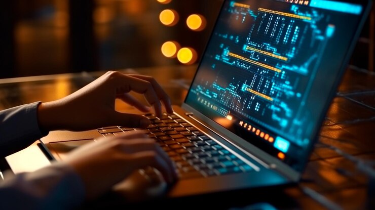 Premium Photo | Software development concept coding programmer software engineer working on ...