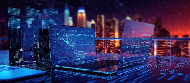 Premium Photo | Software development conceptual Creating computer program code on laptop Design ...