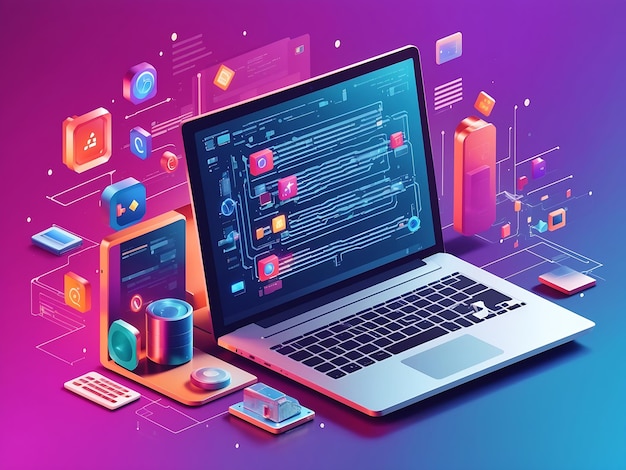 Premium Photo | Software development Programming coding software ...