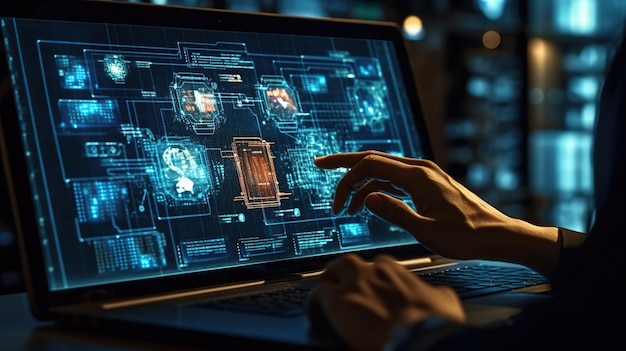 Premium AI Image | Software development Programming coding and software Premium AI Image | Software development Programming coding and software