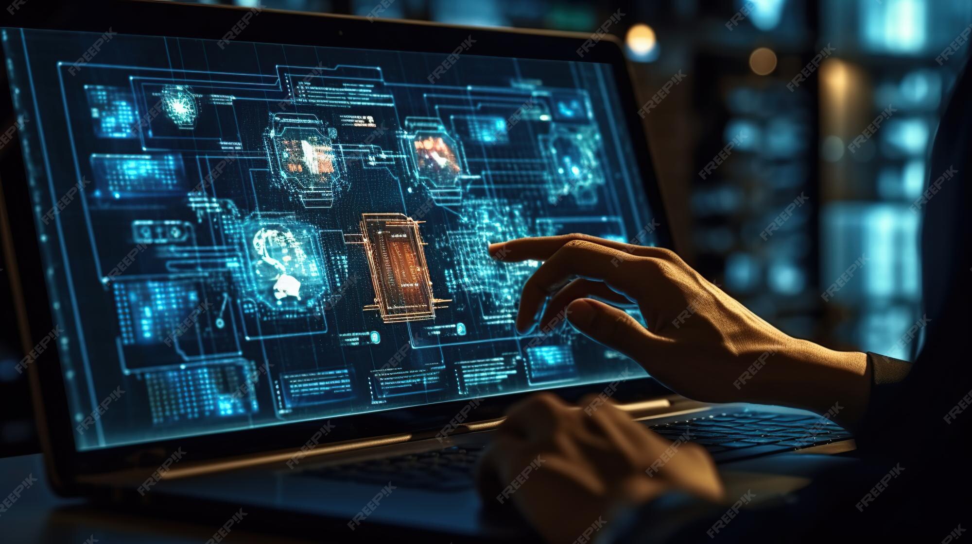 Premium AI Image | Software development Programming coding and software