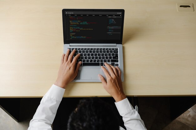 Premium Photo | Software development programming on computer screen for ...