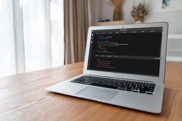 Premium Photo | Software development programming on computer screen for ...