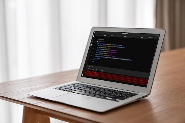 Premium Photo | Software development programming on computer screen for ...