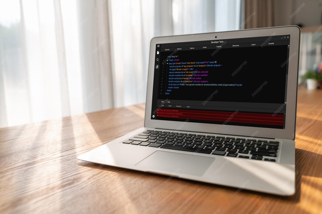 Premium Photo | Software development programming on computer screen for modish application and ...