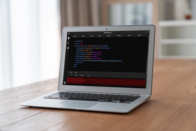 Premium Photo | Software development programming on computer screen for ...
