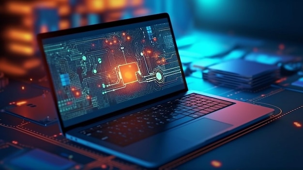 Premium Photo | Software development or programming is an abstract idea ...