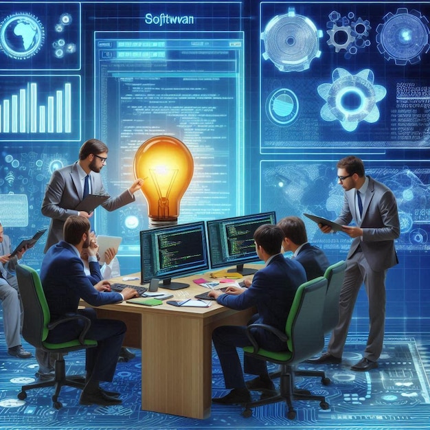 Premium Photo | Software Development Team Premium Photo | Software Development Team