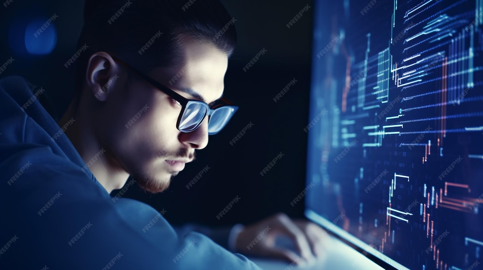 Premium Photo | A software engineer is innovatively utilizing AI ...