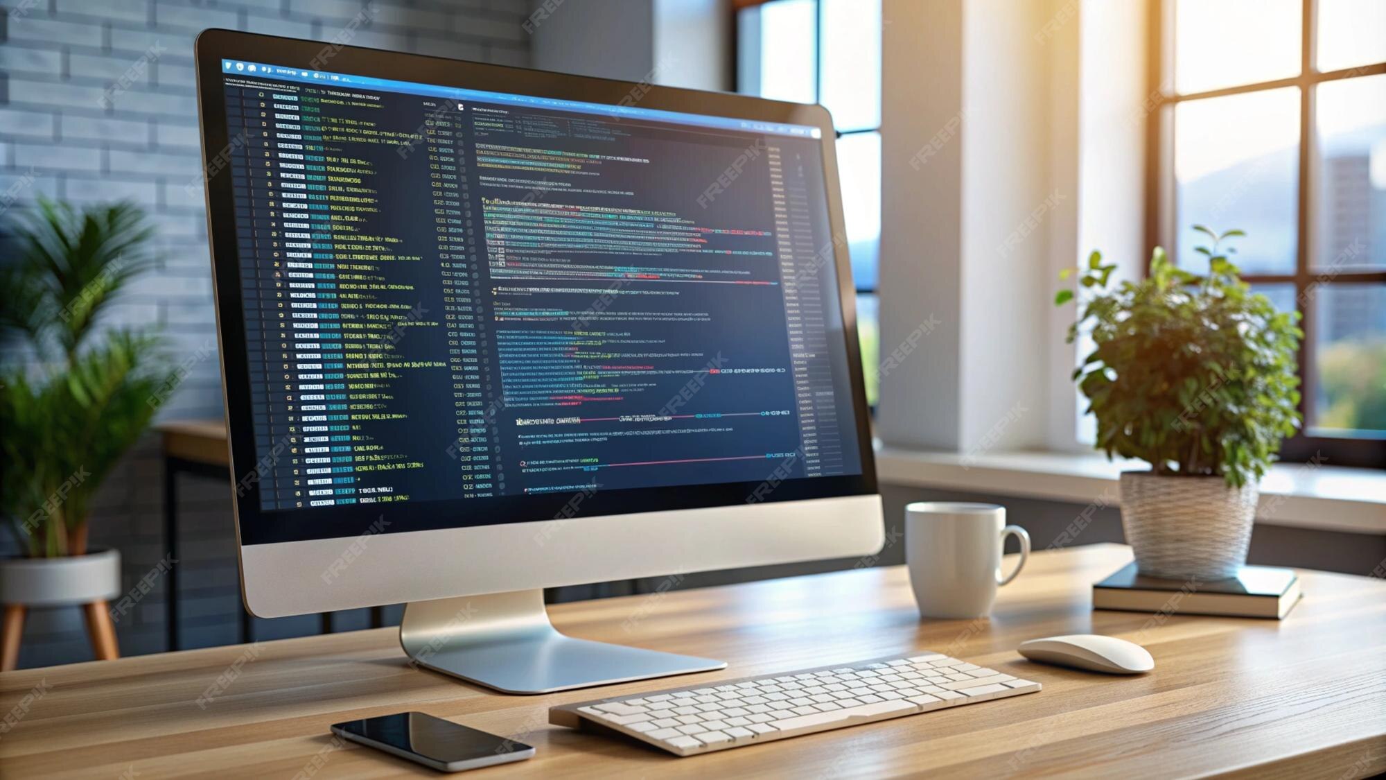 Software source code Program code Code on a computer screen | Premium AI-generated image