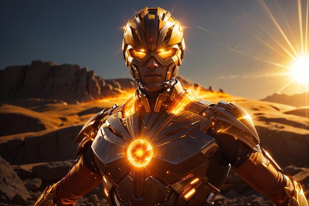 Premium AI Image | Solar Flare Wielder A Futuristic Superhuman Tapping ... Premium AI Image | Solar Flare Wielder A Futuristic Superhuman Tapping ...