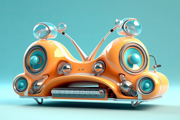 Premium Photo A Sound System 3d