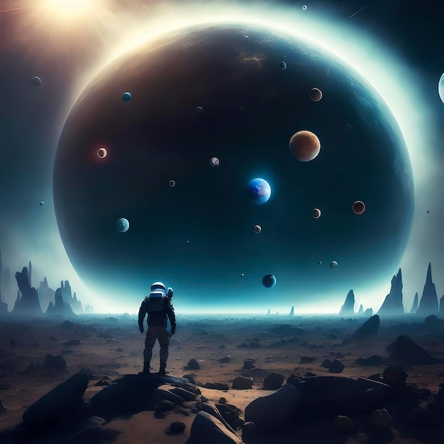 Premium AI Image | Space exploration artwork Premium AI Image | Space exploration artwork
