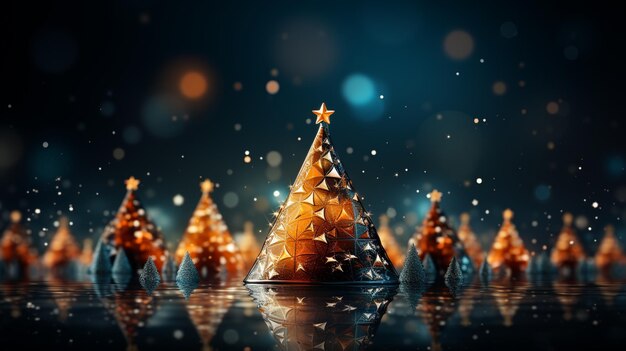 Premium Photo | Sparkling xmas tree design on dark background Premium Photo | Sparkling xmas tree design on dark background