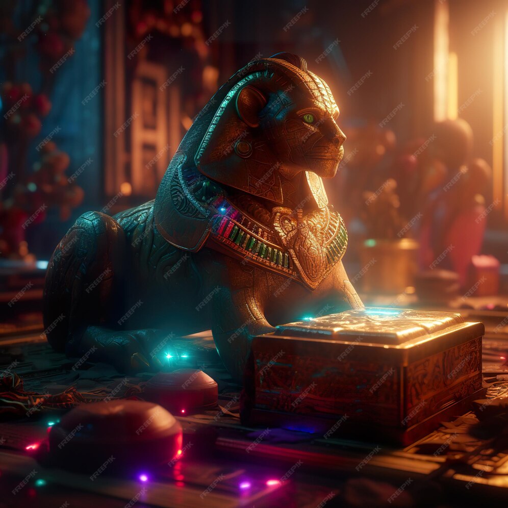 Premium AI Image | Sphinx guarding ai generate Premium AI Image | Sphinx guarding ai generate