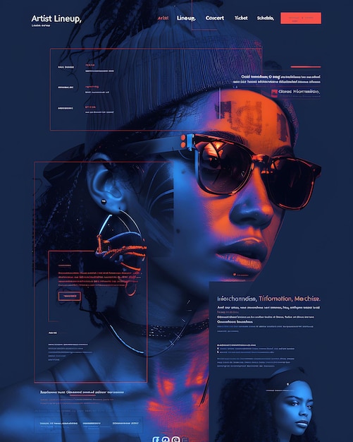 Split Screen Layout Web With Moon Phase Shadow Figma Effect Autumn Theme Layout Idea Designs