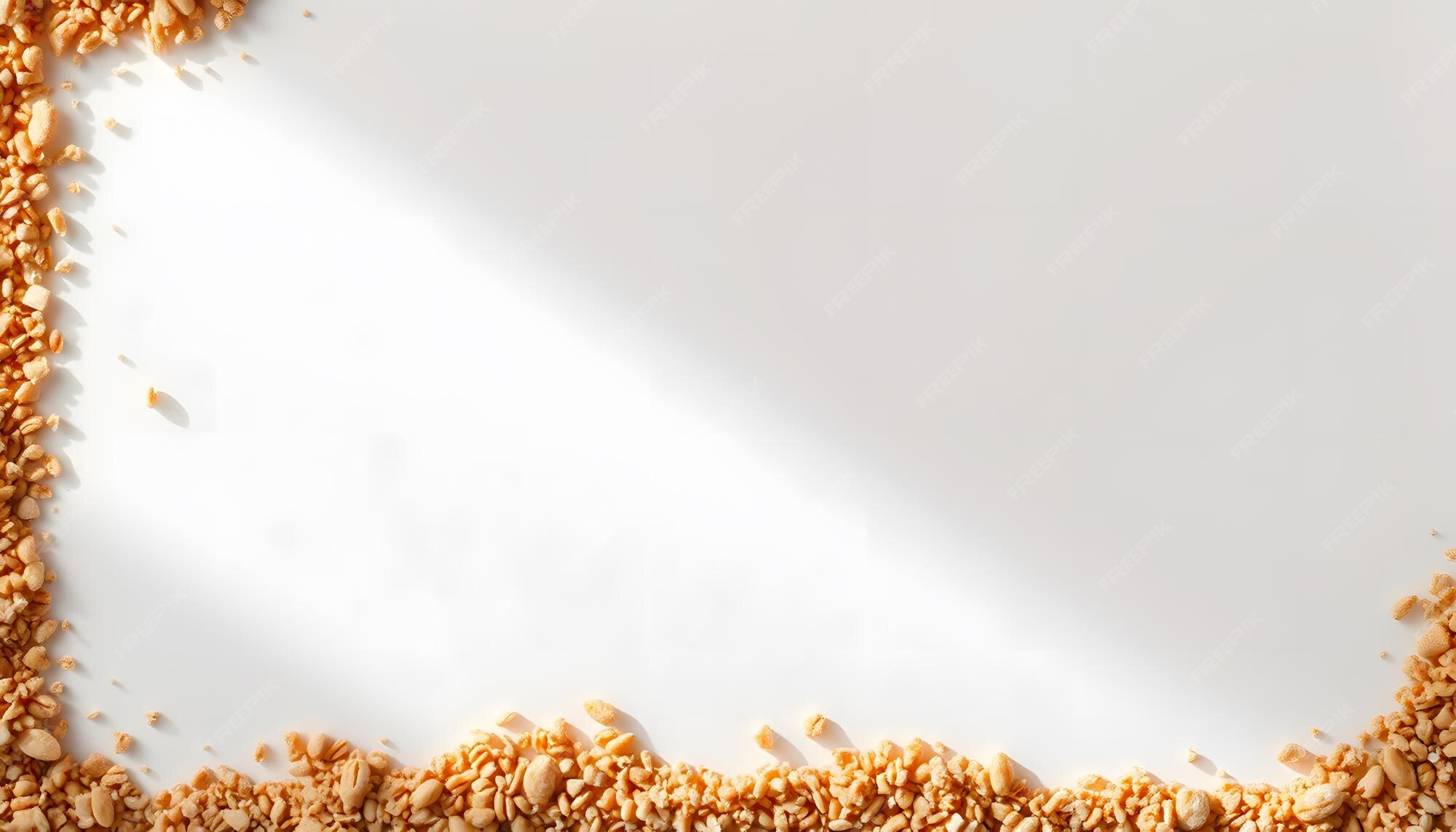 Sprinkle with Grains of Desserts Border isolated with white highlights ... Sprinkle with Grains of Desserts Border isolated with white highlights ...