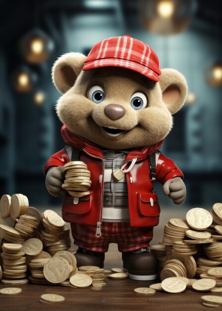 Premium AI Image | squirrel mouse cartoon character caricature red pet ... Premium AI Image | squirrel mouse cartoon character caricature red pet ...