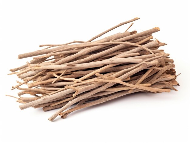 Premium AI Image | stack of Dry branches isolated on white background Premium AI Image | stack of Dry branches isolated on white background