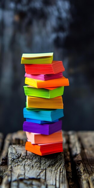 Stack of multicolored sticky notes | Premium AI-generated image Stack of multicolored sticky notes | Premium AI-generated image