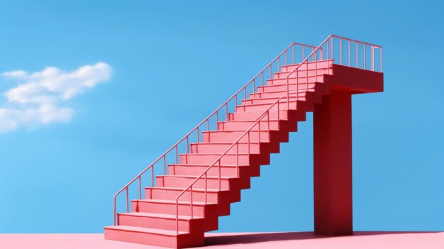 Premium Ai Image Staircase