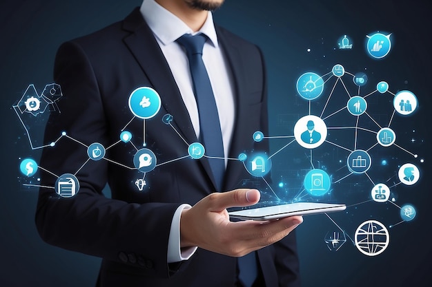 Premium Photo | Startup concept Businessman touching icon start up and ... Premium Photo | Startup concept Businessman touching icon start up and ...