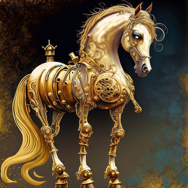 Premium AI Image | steampunk horse Premium AI Image | steampunk horse