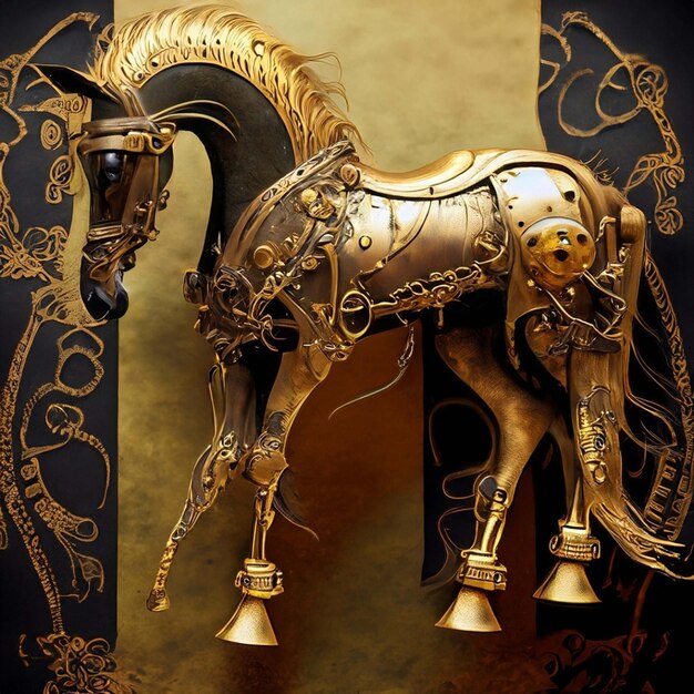 Premium AI Image | steampunk horse Premium AI Image | steampunk horse