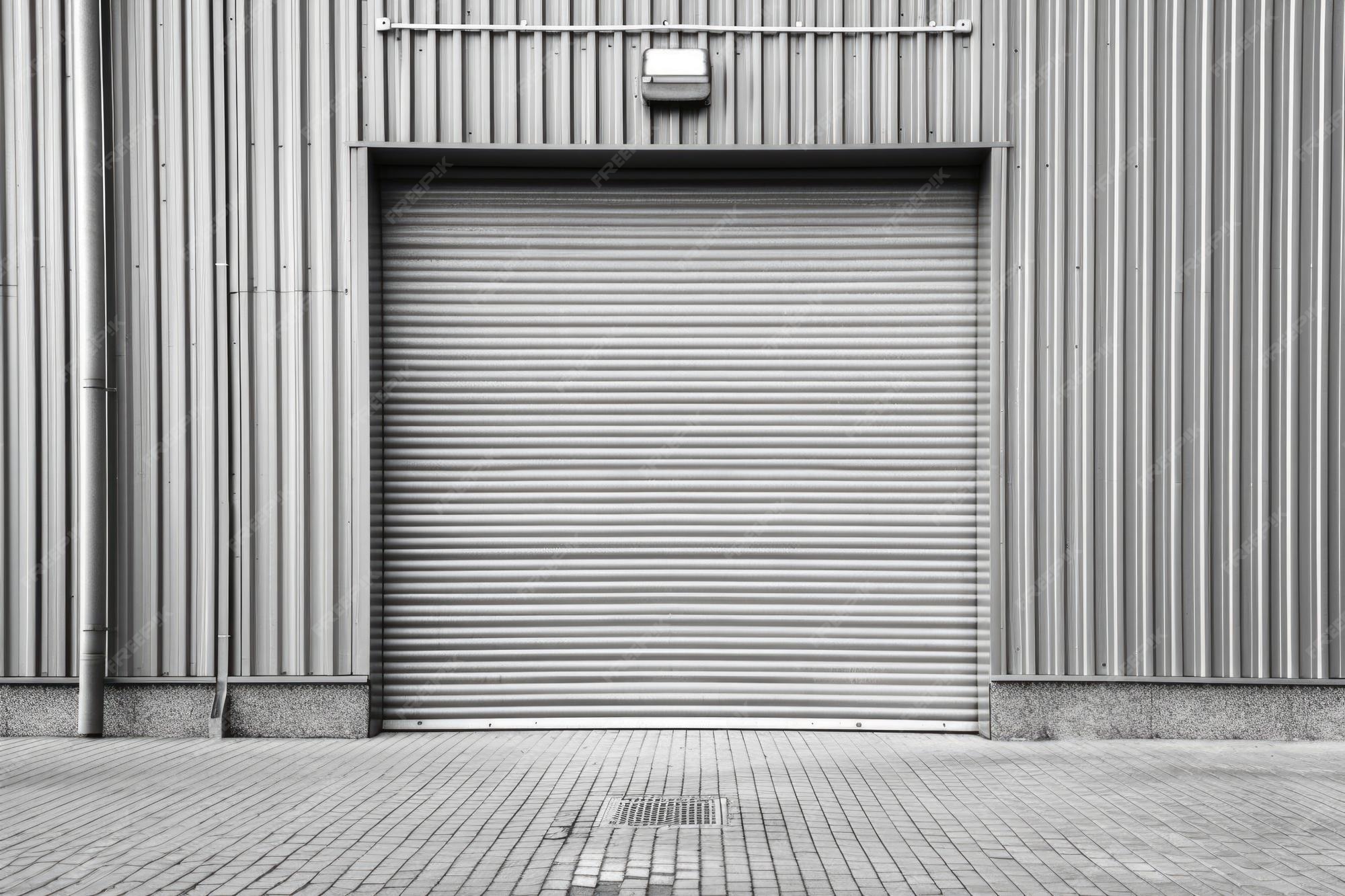 Premium Photo | Steel roller door for warehouse security with granite ... Premium Photo | Steel roller door for warehouse security with granite ...
