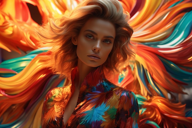 Step into a kaleidoscopic fashion extravaganza whe 00611 00 | Premium ... Step into a kaleidoscopic fashion extravaganza whe 00611 00 | Premium ...