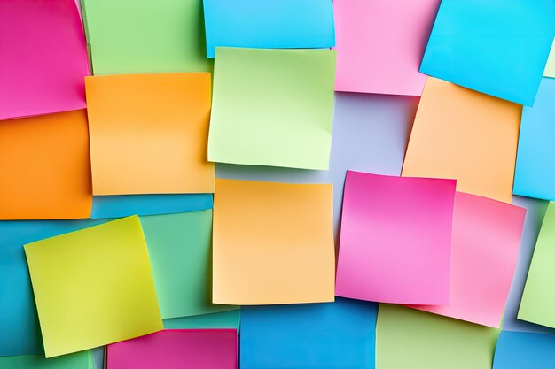 Sticky notes in different colors | Premium AI-generated image Sticky notes in different colors | Premium AI-generated image