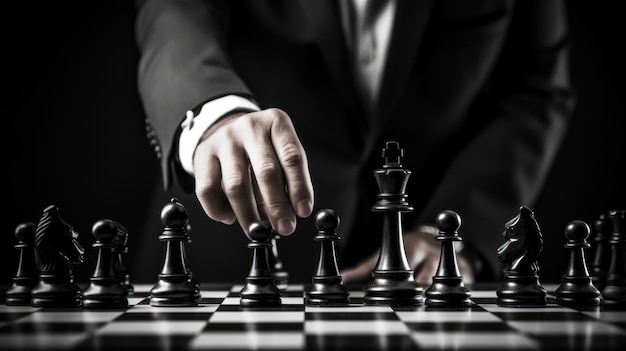 Premium AI Image | Strategic Chess Game AI Generated Premium AI Image | Strategic Chess Game AI Generated