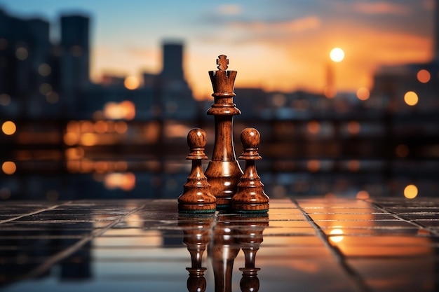 Premium AI Image | Strategic Chessboard Challenge in Business Context ... Premium AI Image | Strategic Chessboard Challenge in Business Context ...
